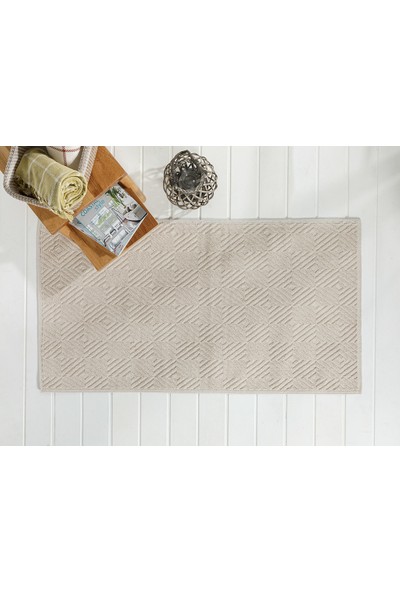 English Home Diamonds Krem Rengi 50 x 80 cm Pamuklu Kilim English Home Diamonds Krem Rengi 50 x 80 cm Pamuklu Kilim