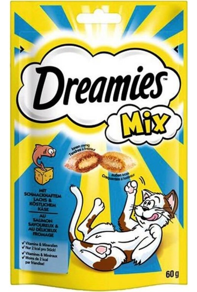 Dreamies Somon ve Peynirli Kedi Ödülü 60 gr 6'lı Set Dreamies Somon ve Peynirli Kedi Ödülü 60 gr 6'lı Set