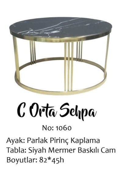 Bengi Ticaret Bengi Sehpa Orta C 1058 Beyaz Mermer Parlak Pirinç Gold Bengi Ticaret Bengi Sehpa Orta C 1058 Beyaz Mermer Parlak Pirinç Gold