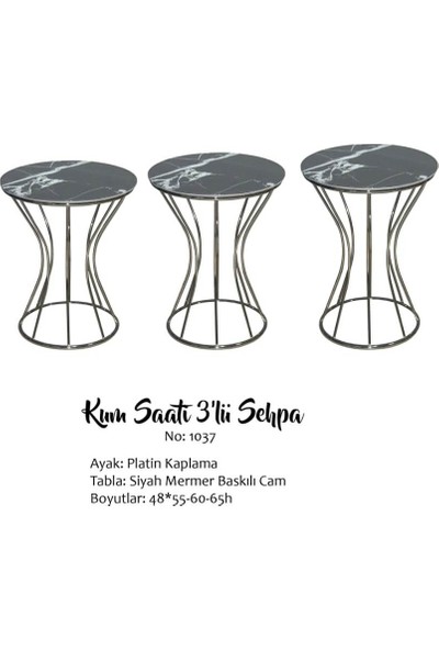 Bengi Ticaret Bengi Sehpa Zigon Kum Saati 1037 Siyah Mermer Platin Kaplama Ayak Bengi Ticaret Bengi Sehpa Zigon Kum Saati 1037 Siyah Mermer Platin Kaplama Ayak