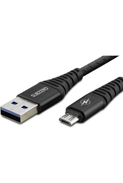 Subzero CL88 Micro USB Metal Uç / Siyah 1 mt
