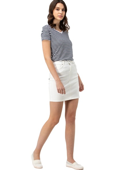 Nautica Kadın Beyaz Classic Fit Etek 15R605T.1BW