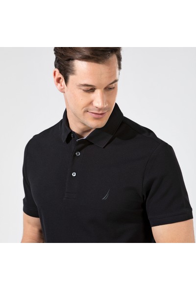 Nautıca Erkek Siyah Slim Fit Polo K15652T.0TB