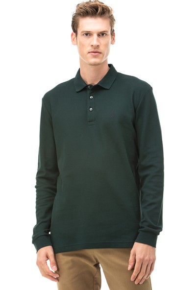 Nautıca Erkek Yeşil Uzun Kollu Polo K43351T.3KF