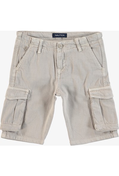 Nautıca Erkek Çocuk Krem Bermuda Şort BB01022T.14S