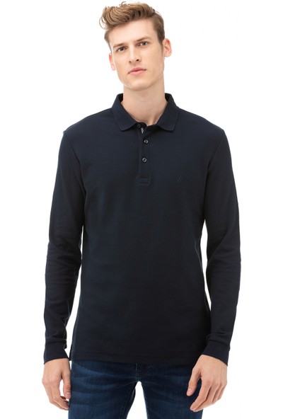 Nautica Erkek Lacivert Slim Fit Uzun Kollu Polo K93351T.4NV Nautica Erkek Lacivert Slim Fit Uzun Kollu Polo K93351T.4NV