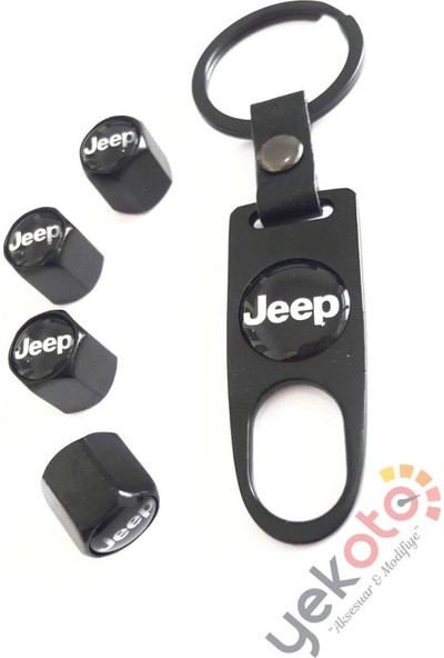 Yekoto Jeep Metal Anahtarlık ve Sibop Kapak Seti 1.kalite