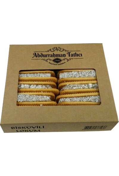 Abdurrahman Tatlıcı Bisküvili Lokum 450 gr Abdurrahman Tatlıcı Bisküvili Lokum 450 gr