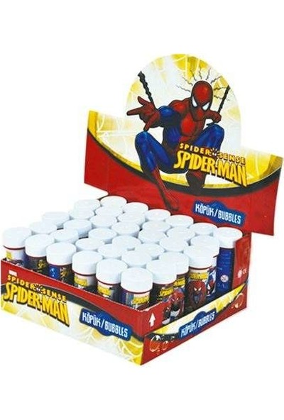 Parti Dünyası Spiderman Hediyelik Köpük Baloncuk 6 Adet Parti Dünyası Spiderman Hediyelik Köpük Baloncuk 6 Adet