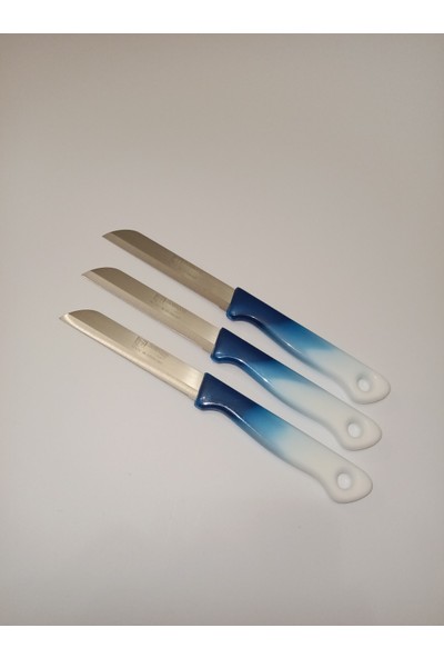 Solingen Bıçak 3'lü Set Mavi Ebruli Model Solingen Bıçak 3'lü Set Mavi Ebruli Model
