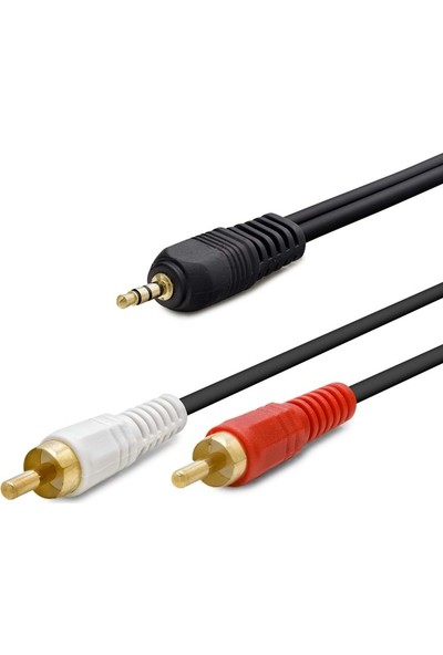 Hadron HN4408 Aux To 2rca Kablo Sarı Uç - 5m Hadron HN4408 Aux To 2rca Kablo Sarı Uç - 5m