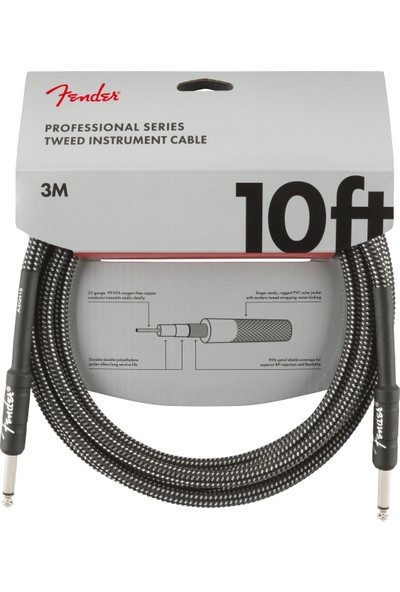 Fender Orıgınal Serıes Tweed Instrument Cable 3 M Fender Orıgınal Serıes Tweed Instrument Cable 3 M