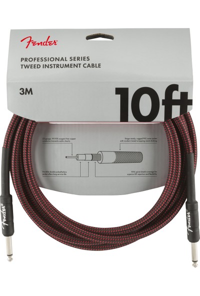 Fender Professıonel Serıes Tweed Instrument Cable 3 M Fender Professıonel Serıes Tweed Instrument Cable 3 M
