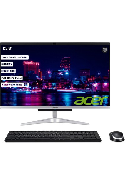Acer Aspire C24-963 Intel Core I3 1005G1 8gb 256GB SSD Windows 10 Home 23.8