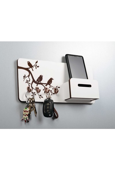 Woodcraft Beyaz Anahtar Askısı Askılık Duvar Askısı Anahtarlık Woodcraft Beyaz Anahtar Askısı Askılık Duvar Askısı Anahtarlık