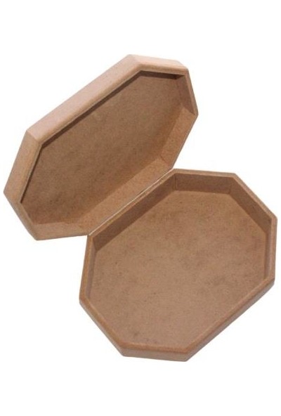 Joy And Toys 7X15X20CM Sekizgen Ahşap Boyanabilir Çok Amaçlı Kutu