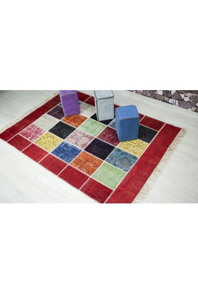 Madalyon Patchwork El Dokuma Antik Anadolu Halısı Simbad Madalyon Patchwork El Dokuma Antik Anadolu Halısı Simbad