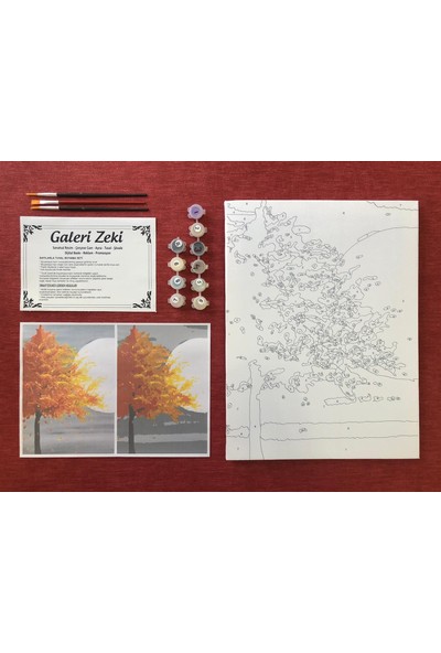 Galeri Zeki Sonbahar Hobi Amaçlı Numaralı Tuval Boyama Seti 30 x 40 cm Galeri Zeki Sonbahar Hobi Amaçlı Numaralı Tuval Boyama Seti 30 x 40 cm