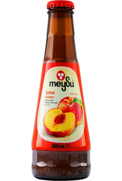 Meysu Şeftali Nektarı 200 cc Şişe x 12 Adet