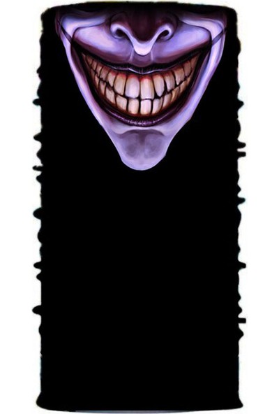 Knmaster Purple Joker Buff Boyun Bandana Boyunluk Maske- Motorcu Maskesi- Baf- Yüz Buff