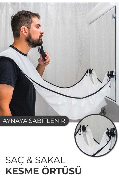 Xolo Pratik Sakal Kesme Örtüsü Saç Sakal Tıraş Önlüğü