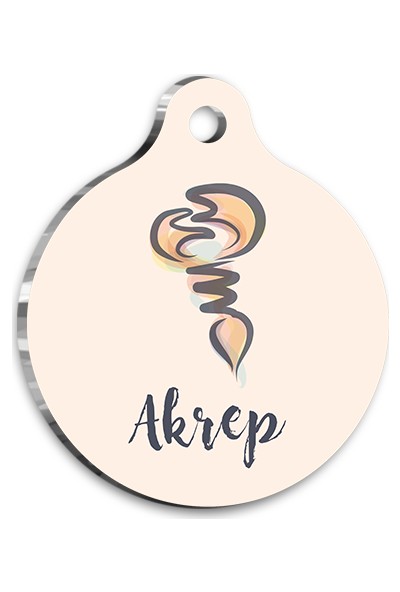 PetTagArt Akrep Burcu Kedi Köpek Künyesi PetTagArt Akrep Burcu Kedi Köpek Künyesi