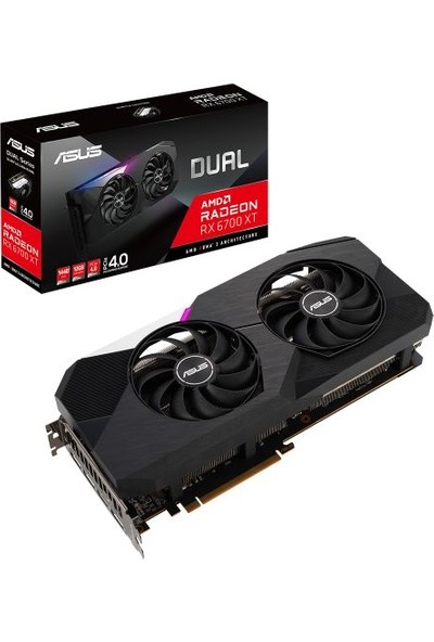 Asus Radeon RX 6700 XT OC 12GB 192Bit 2433MHz GDDR6 PCI-Express 4.0 Ekran Kartı (DUAL-RX6700XT-12G) Asus Radeon RX 6700 XT OC 12GB 192Bit 2433MHz GDDR6 PCI-Express 4.0 Ekran Kartı (DUAL-RX6700XT-12G)