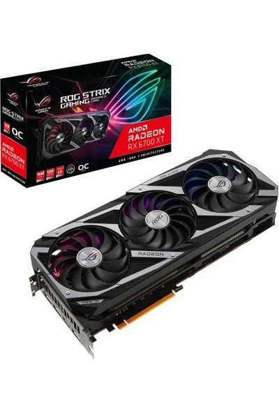Asus Radeon RX 6700 XT OC 12GB 192Bit 2548MHz GDDR6 PCI-Express 4.0 Ekran Kartı (ROG-STRIX-RX6700XT-O12G-GAMING) Asus Radeon RX 6700 XT OC 12GB 192Bit 2548MHz GDDR6 PCI-Express 4.0 Ekran Kartı (ROG-STRIX-RX6700XT-O12G-GAMING)