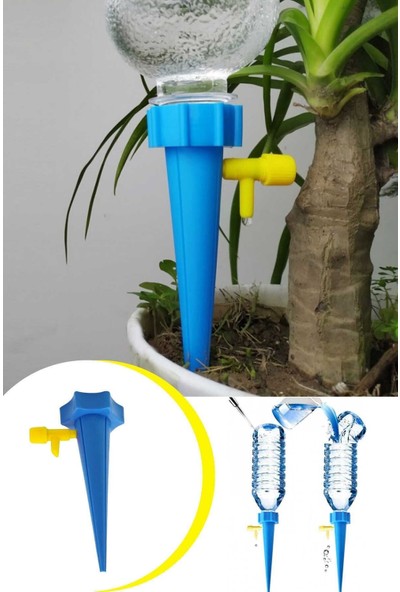 Vip Tedarik 4'lü Vanalı Damlama Yöntemli Çiçek Sulama Aparatı