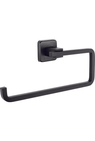 Kağıt Havlu Askısı Siyah Paslanmaz Duvar Monte 10 Yıl Garantı
