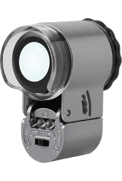 Yakpen Mini Işıklı Mikroskop Lup Mercek 50X Büyüteç Yakpen Mini Işıklı Mikroskop Lup Mercek 50X Büyüteç