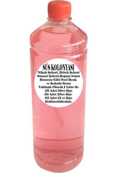 TT Tahtakale Toptancıları Yasemin Kokulu Sıvı Şişe Süsü Için Süsü Kolonyası (1 Litre) Pembe TT Tahtakale Toptancıları Yasemin Kokulu Sıvı Şişe Süsü Için Süsü Kolonyası (1 Litre) Pembe