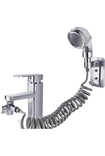 Evimshopping Buffer 2 In 1 Spiral Hortumlu Ayarlanabilir Hareketli Banyo Mutfak Lavabo Musluk Duş Başlığı Evimshopping Buffer 2 In 1 Spiral Hortumlu Ayarlanabilir Hareketli Banyo Mutfak Lavabo Musluk Duş Başlığı