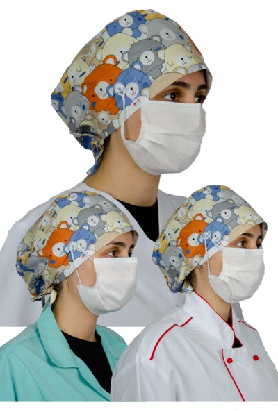 FRM Doktor Hemşire Aşçı Bonesi , Genel Kullanım Çalışma Bonesi %100 Pamuk , Maske için Düğme ve Terbantlı , A MODEL AYICIK FRM Doktor Hemşire Aşçı Bonesi , Genel Kullanım Çalışma Bonesi %100 Pamuk , Maske için Düğme ve Terbantlı , A MODEL AYICIK