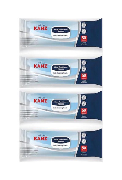 Kanz Vücüt Temizleme Havlusu 4X50 Adet