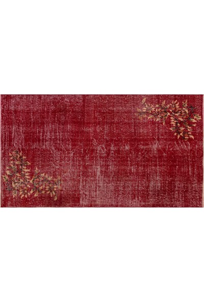 Sempati Halı Özel Vintage Eskitme El Dokuma Halı 113 x 205 cm 7373