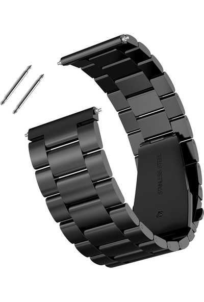 Casio Saat Uyumlu Paslanmaz Çelik Metal Saat Kordonu 20MM Siyah