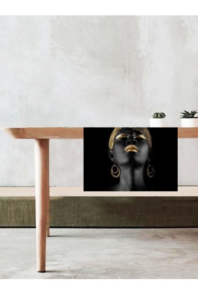 Sakallı Home Zenci Kız Desen 3D Digital Baskılı Runner Sakallı Home Zenci Kız Desen 3D Digital Baskılı Runner