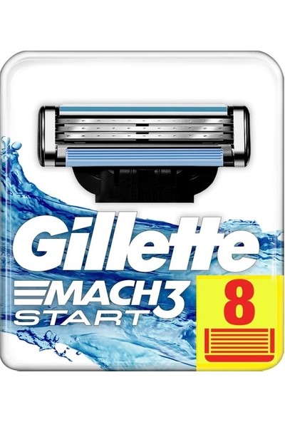 Gillette Mach3 Start 8'li Yedek Tıraş Bıçağı Gillette Mach3 Start 8'li Yedek Tıraş Bıçağı