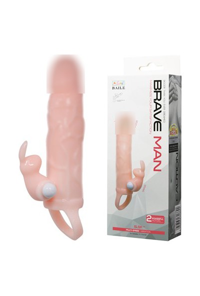 Baile Çift Titreşim Motorlu Uzatmalı Penis Kılıfı Klitoral Vibratör Baile Çift Titreşim Motorlu Uzatmalı Penis Kılıfı Klitoral Vibratör