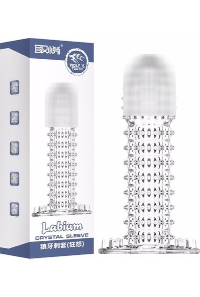 Funny Home Fh Labium Crystal Dış Yüzeyi Komple Tırtıklı Ekstra Uyarıcı Penis Kılıfı Funny Home Fh Labium Crystal Dış Yüzeyi Komple Tırtıklı Ekstra Uyarıcı Penis Kılıfı