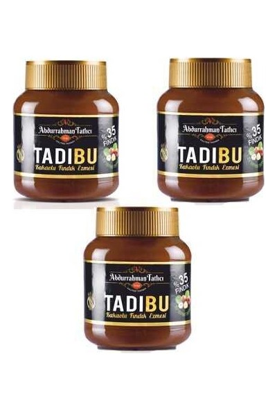 Tadıbu Kakaolu Fındık Ezmesi 330 gr x 3