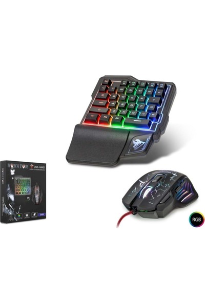Hadron GM-506 Rgb Ledli Kablolu Oyuncu Klavye Mouse Seti Hadron GM-506 Rgb Ledli Kablolu Oyuncu Klavye Mouse Seti