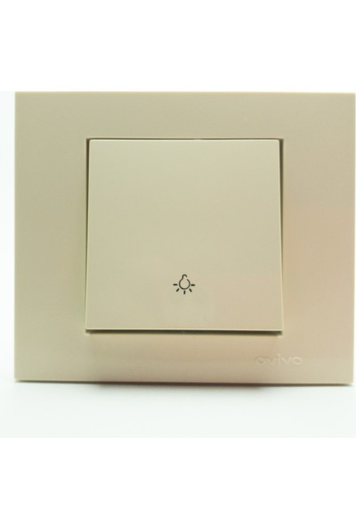 Ovivo Grano Krem Light Anahtar Çerçeveli Ovivo Grano Krem Light Anahtar Çerçeveli