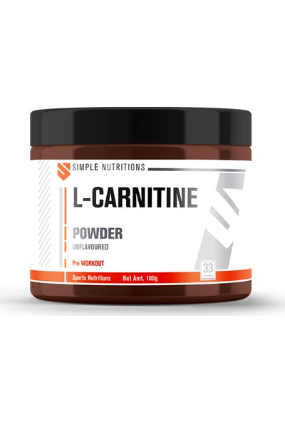 Simple Nutritions L-Carnitine Unflavoured 100 gr 33 Servis