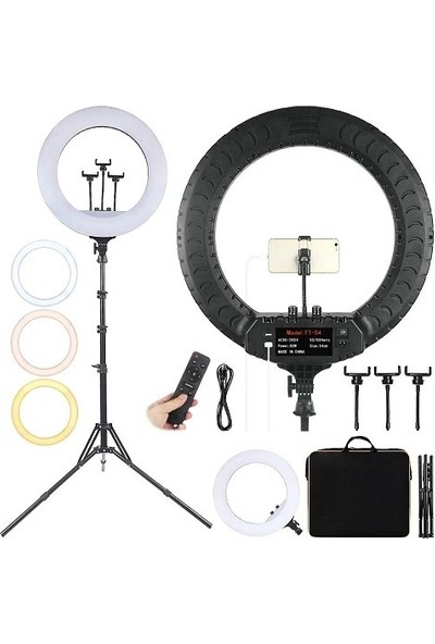 Redclick Ring Light LED 18’’ 45 cm Profesyonel Işık Halkası Stüdyo Işığı + 210 cm Tripod + Taşıma Çantası Redclick Ring Light LED 18’’ 45 cm Profesyonel Işık Halkası Stüdyo Işığı + 210 cm Tripod + Taşıma Çantası