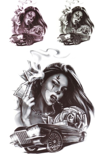 Bp Tattoo Joker Kızı Geçici Dövme