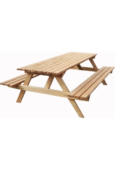 Msm Wood Msm Ahşap 8 Kişilik Piknik Masası Kahve