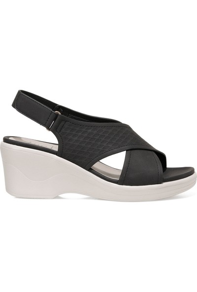 Inci Cadoalla 1fx Siyah Kadın Dolgu Topuklu Sandalet