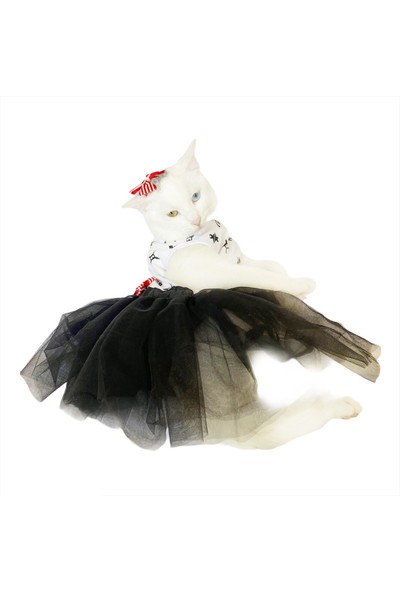 Kemique Lo ve Black Tütülü Kedi Elbisesi, Kedi Kıyafeti Kemique Lo ve Black Tütülü Kedi Elbisesi, Kedi Kıyafeti